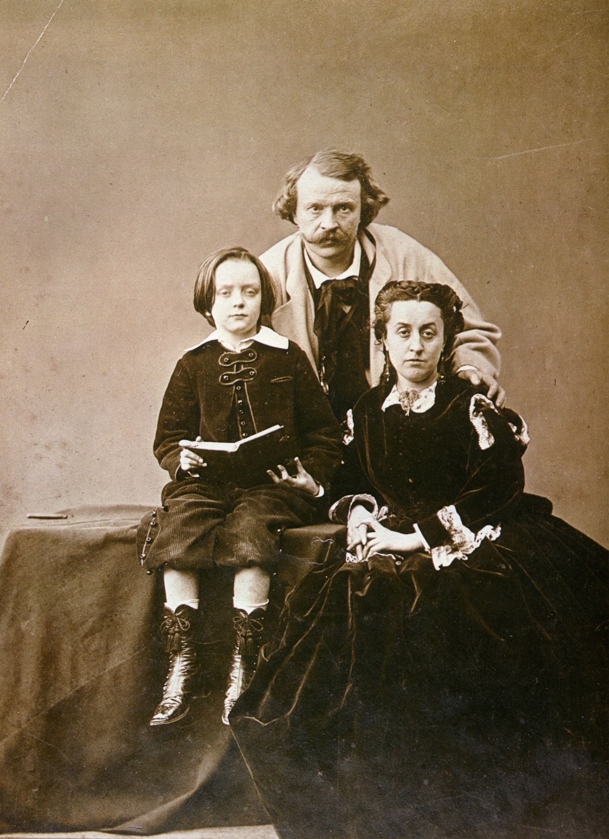 1865 nadar autoportrait avec mme nadar et paul nadar épreuve à l ...
